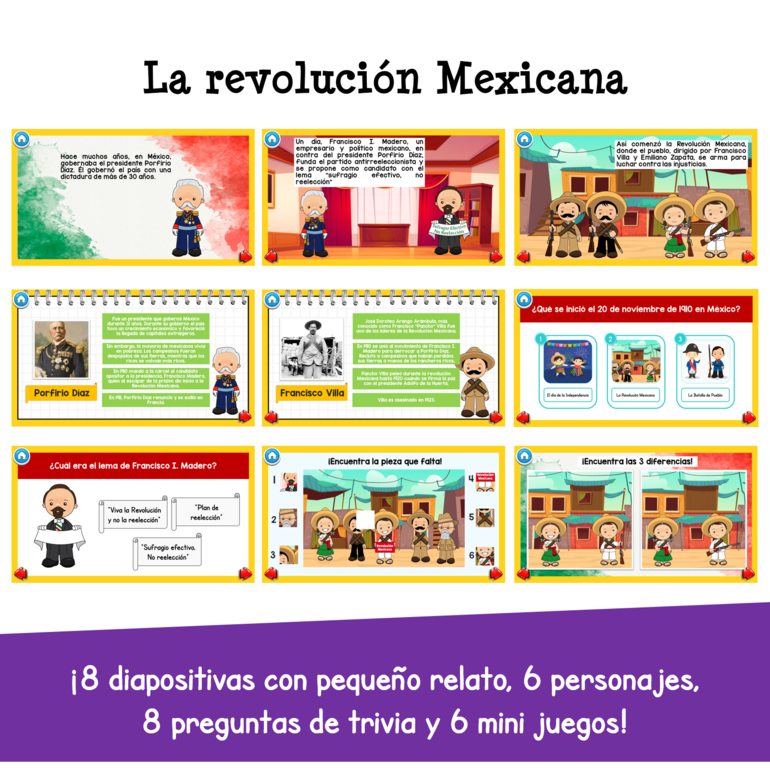 Revolución Mexicana PowerPoint Interactivo - 20 de Noviembre | profe.social